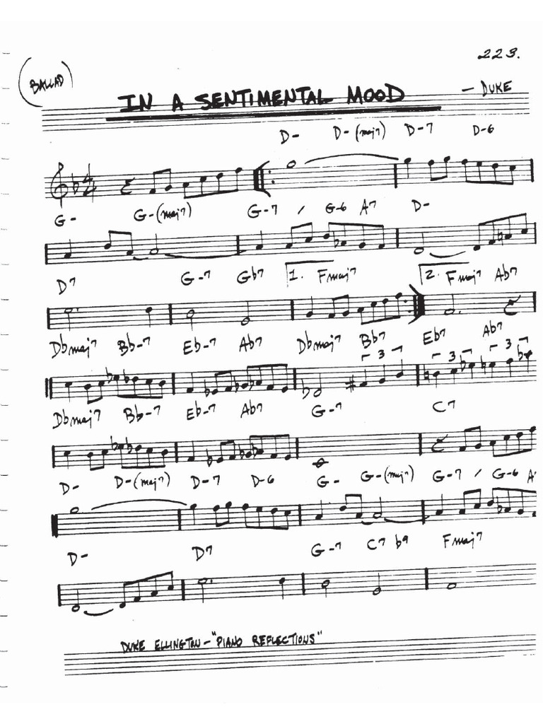 In A Sentimental Mood (The Real Book) | PDF