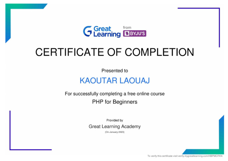 Kaoutar Laouaj PHP | PDF