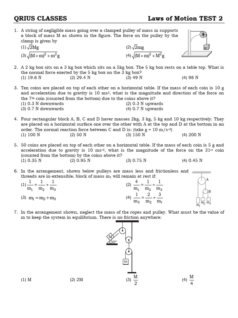 2 Newton-S Laws of Motion Test 2 - 1391781 - 2025 - 02 - 28 - 17 - 08 ...