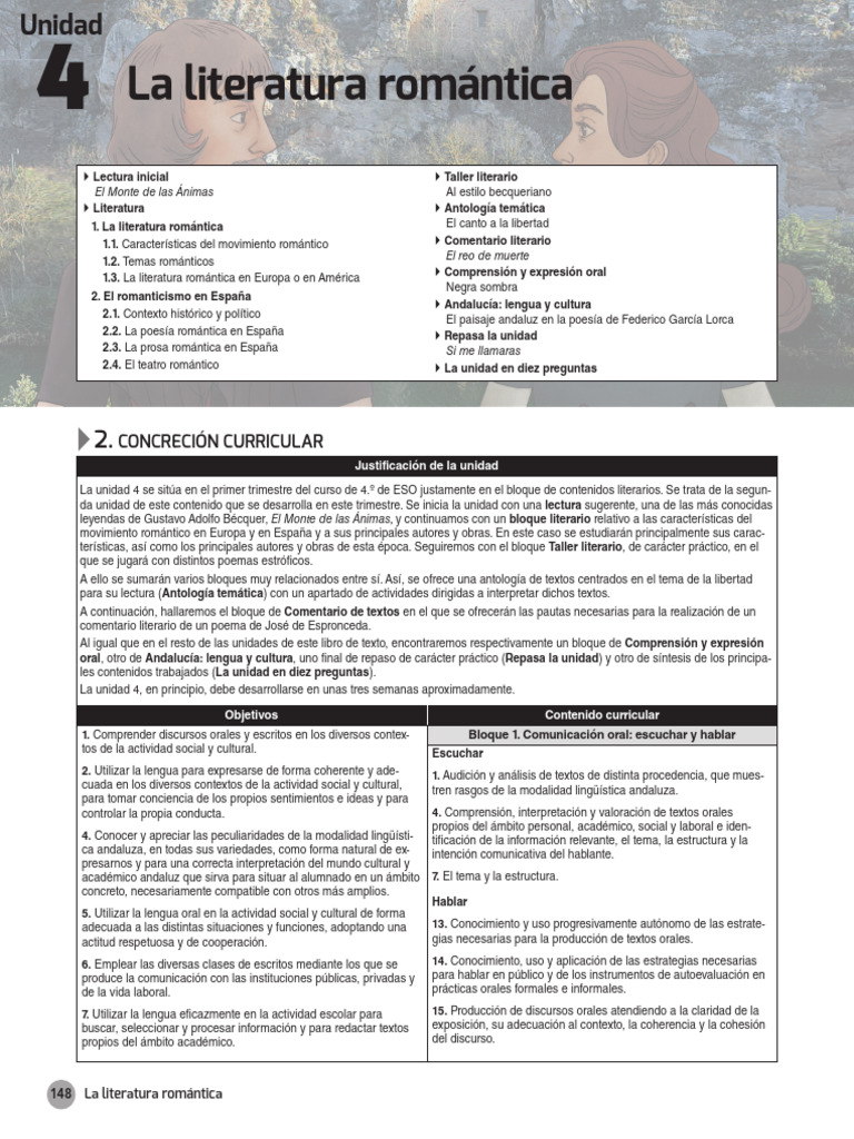 Udi 04 Lengua4 | PDF | Palabra | Romanticismo