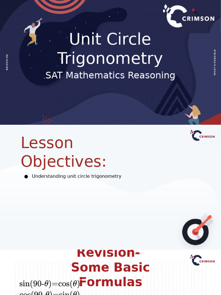 Unit Circle Trigonometry for SAT Prep | PDF