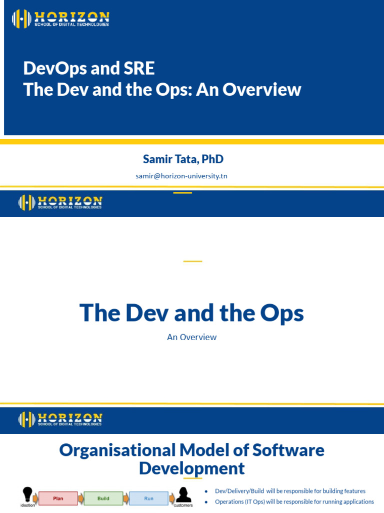 1 - DevOps-The Dev and The Ops - An Overview | PDF | Software Development Process | Agile ...