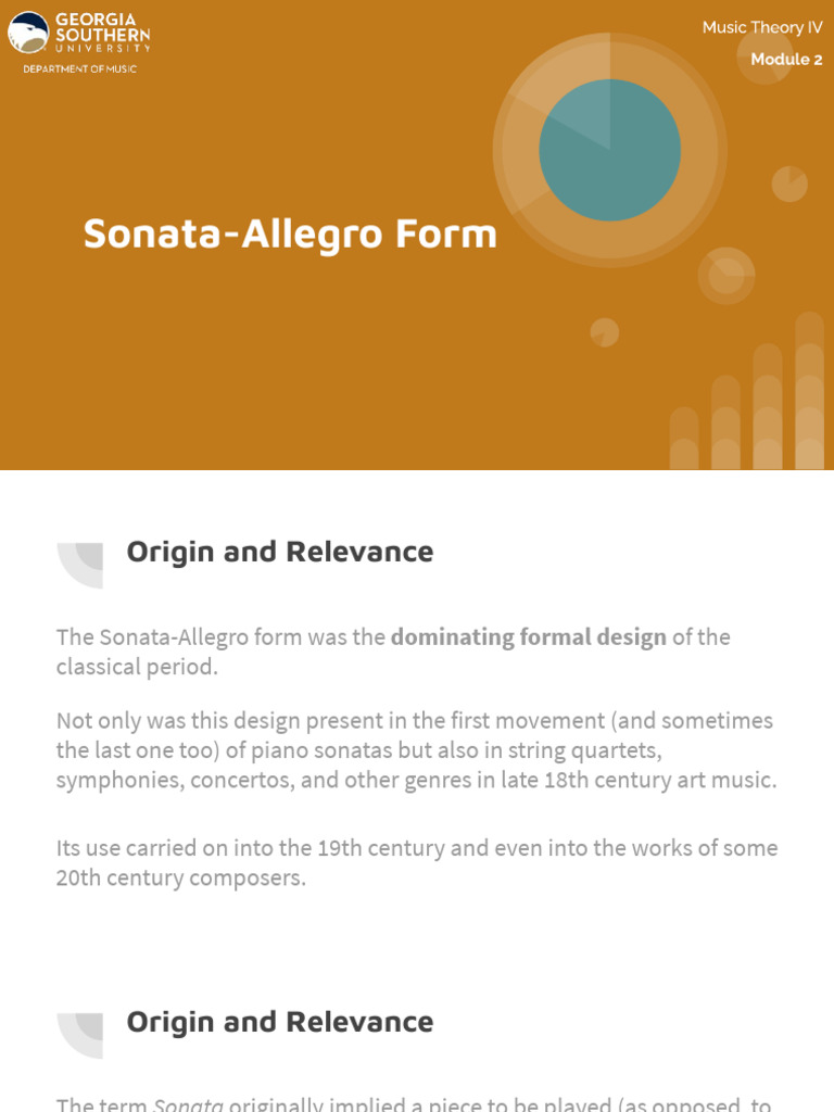 Sonata Allegro Form_Slides | PDF | Sonata | Compositions