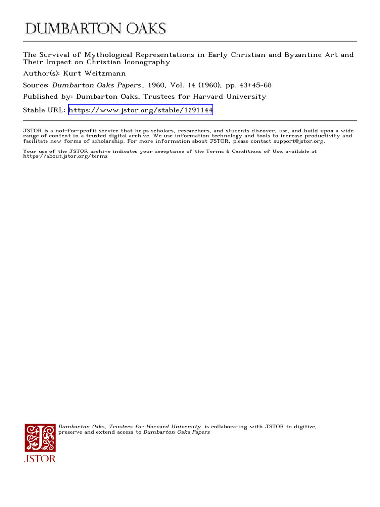 Weitzmann SurvivalMythologicalRepresentations 1960 | PDF | Amazons ...