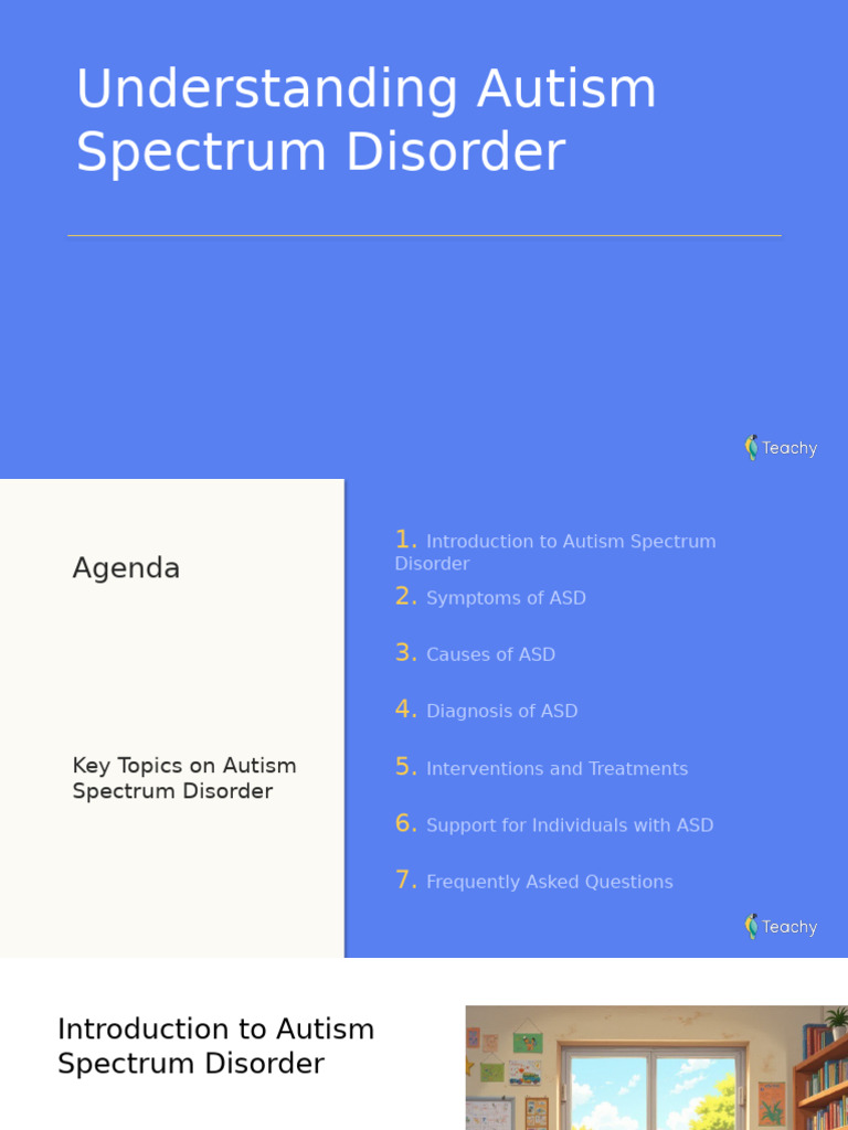 Slide - Understanding Autism Spectrum Disorder | PDF | Autism | Mental ...