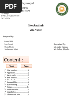 Site Analysis Template | PDF