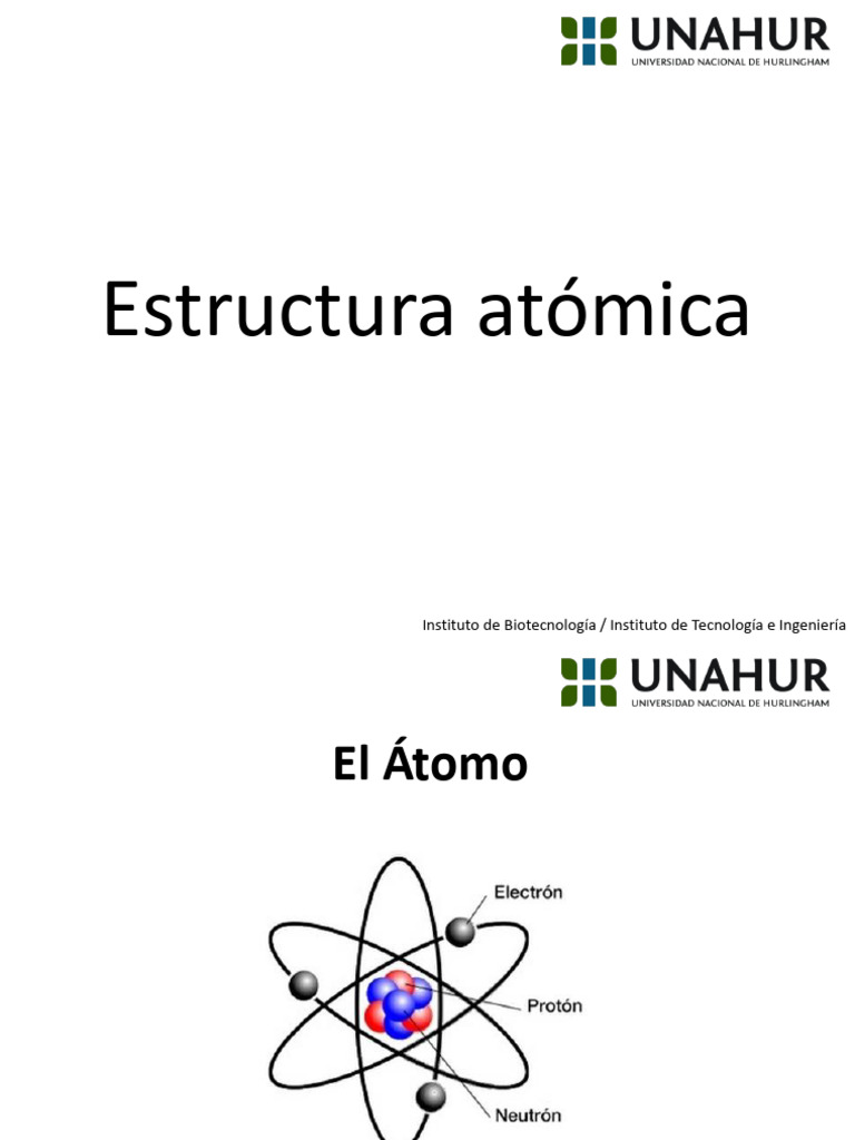 Estructura y propiedades del átomo | PDF | Átomos | Protón