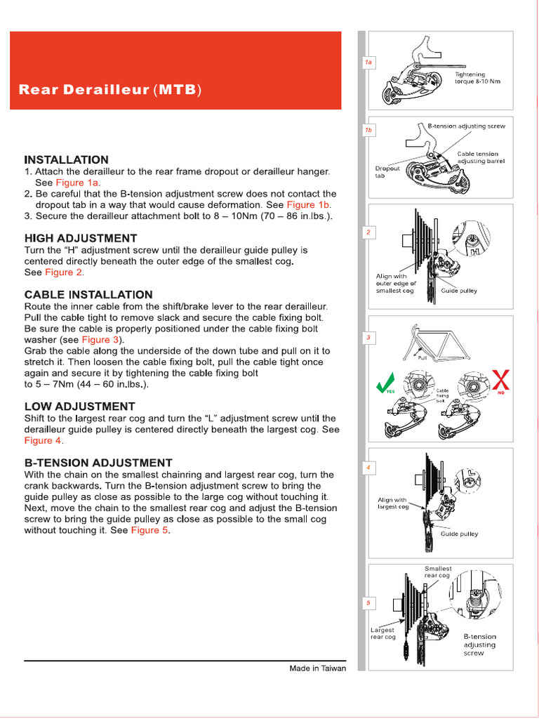 Manual Rear Derailleur Microshift | PDF