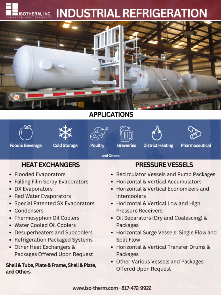 Isotherm Industrial Refrigeration Flyer | PDF