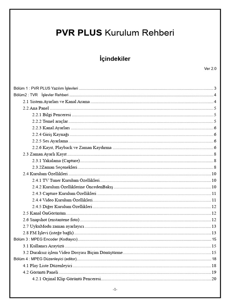 DD PLUS User Manual (Turkish) | PDF