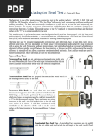 Root and Face Bend Test Procedures | PDF | Welding | Construction
