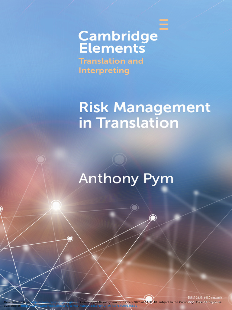 Risk Management in Translation | PDF | Translations | Risk