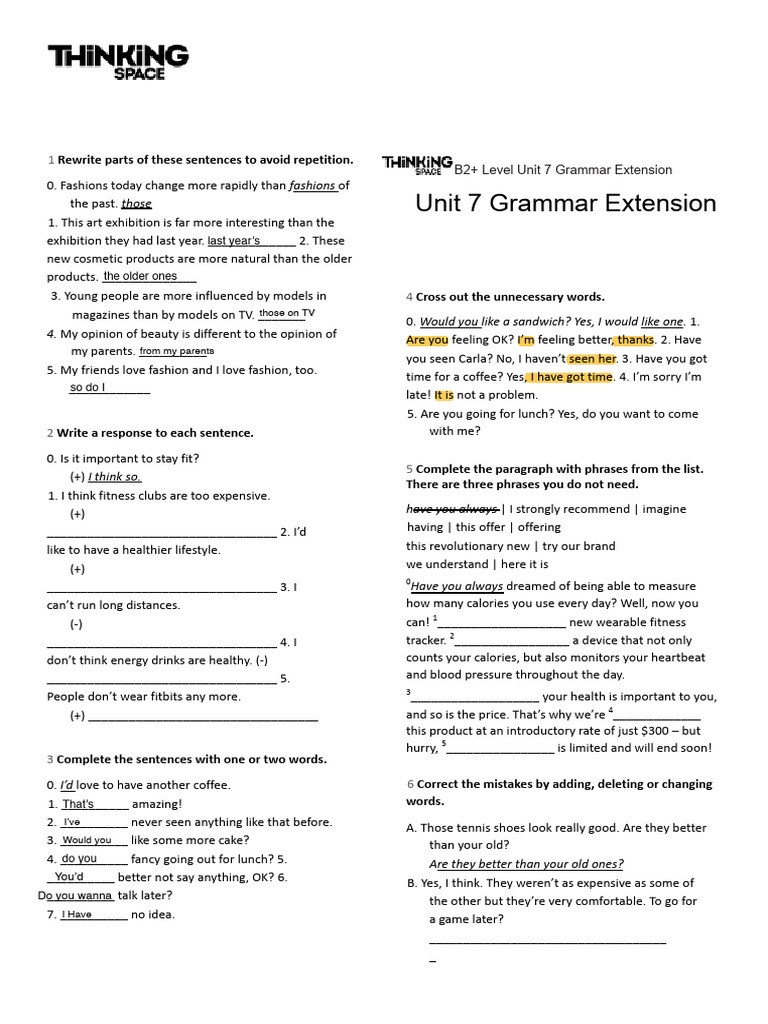 Unit 7 - Extra Activities | PDF | Fitbit