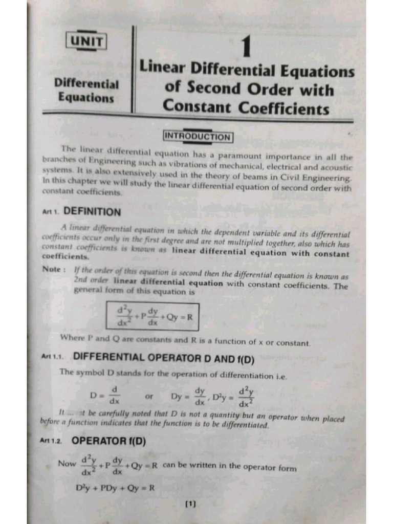 Differential Equations 2 | PDF
