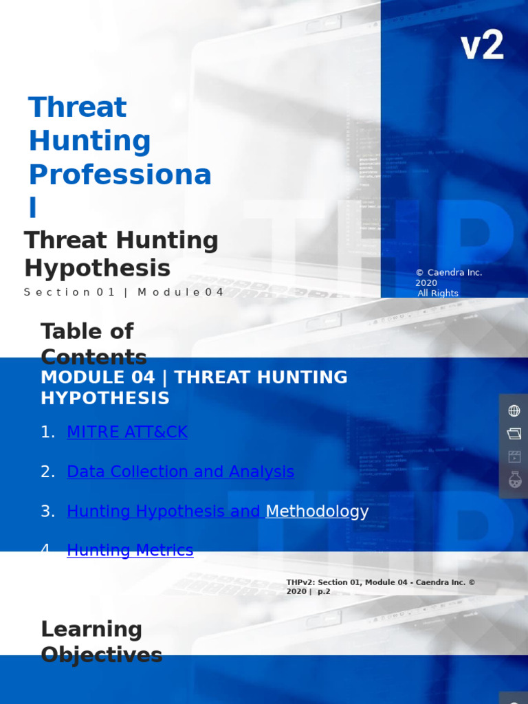 140-threat-hunting-hypothesis | PDF | Methodology | Data