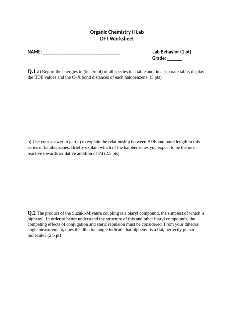 DFT Worksheet | PDF