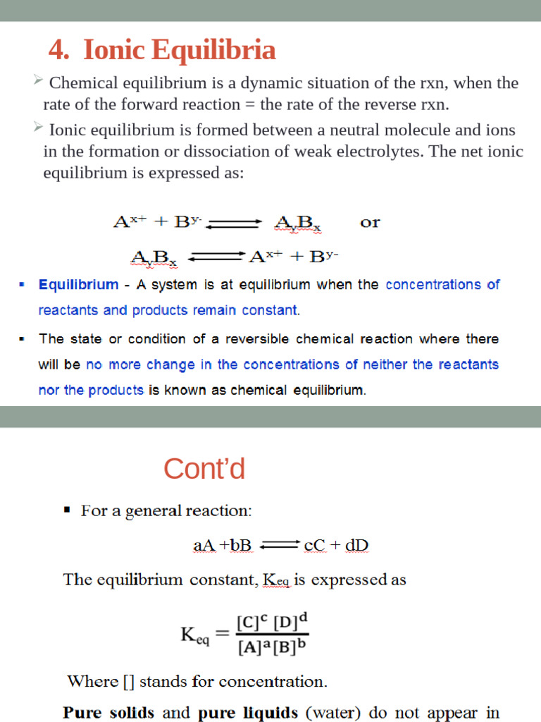 Chapter 4 Ionic Equilibria 2015 | PDF | Acid | Redox