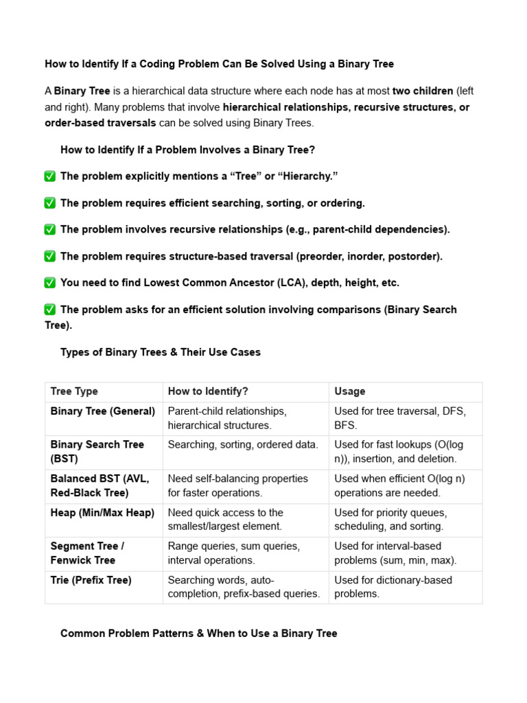 Binary tree | PDF | Algorithms And Data Structures | Theoretical ... Binary tree | PDF | Algorithms And Data Structures | Theoretical ...