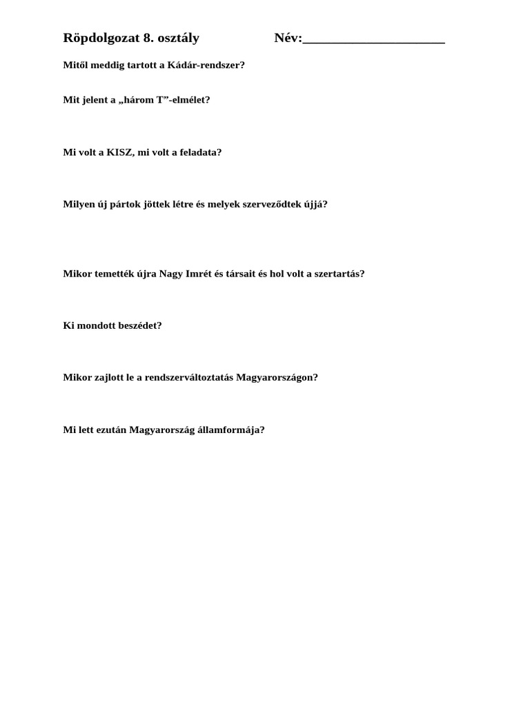 Rendszervált röpi 8. oszt | PDF