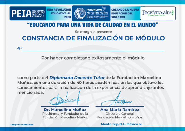 Constancia Mod General | PDF