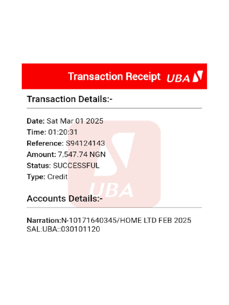 Transaction-Receiptsat Mar 01 2025 | PDF