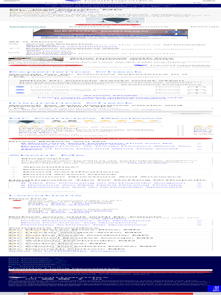 Dr. Jose Cancio, MD - Orthopedic Surgeon in Mayaguez, PR Healthgrades ...