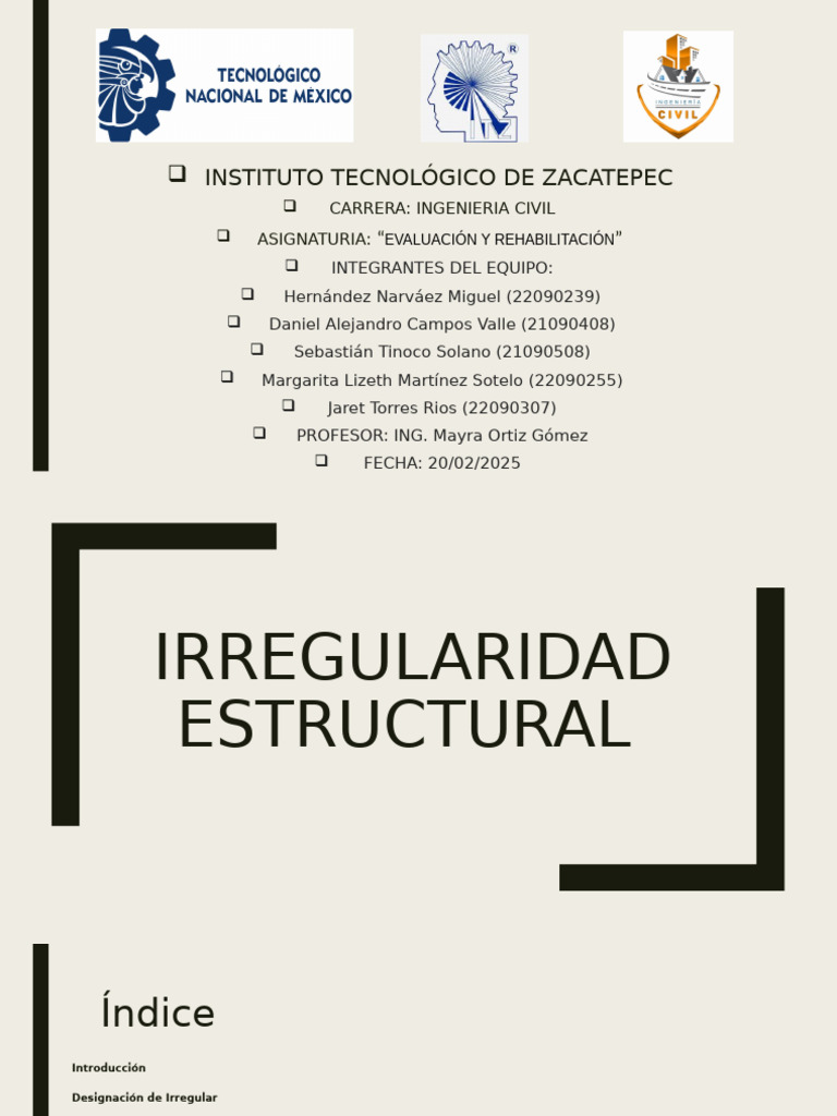 Irregularidad Estructural-2 | PDF