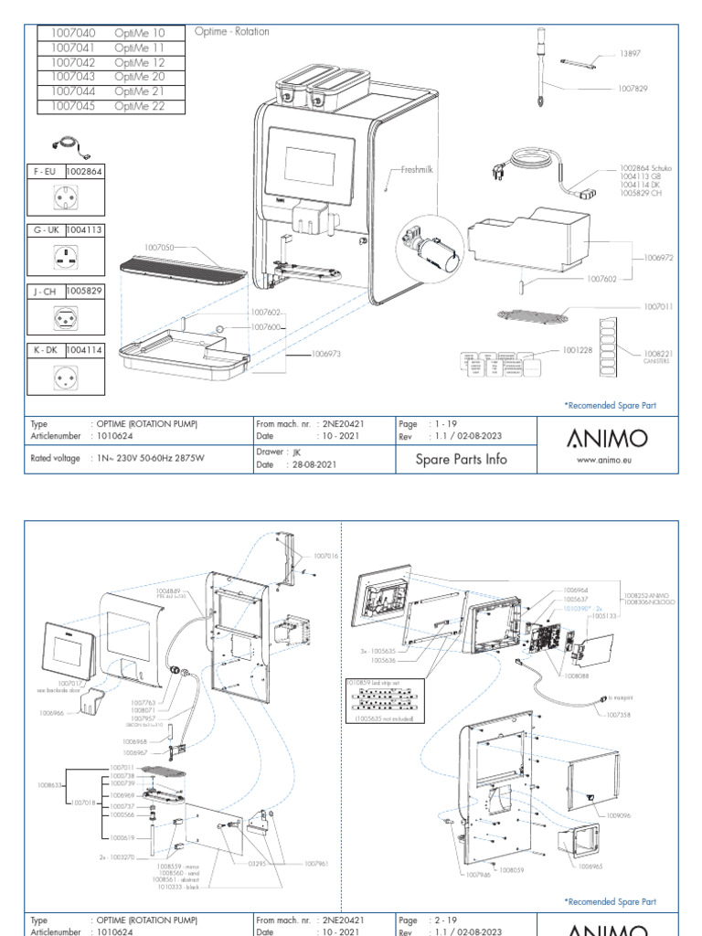 SPI Optime 2021 Rotation Pump Rev 1.1 | PDF | Steam Power