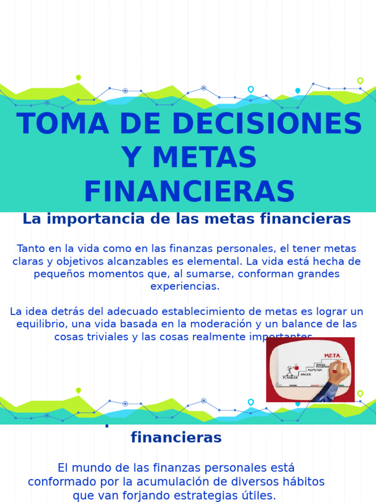 1.4 Toma de decisiones y metas financieras | PDF