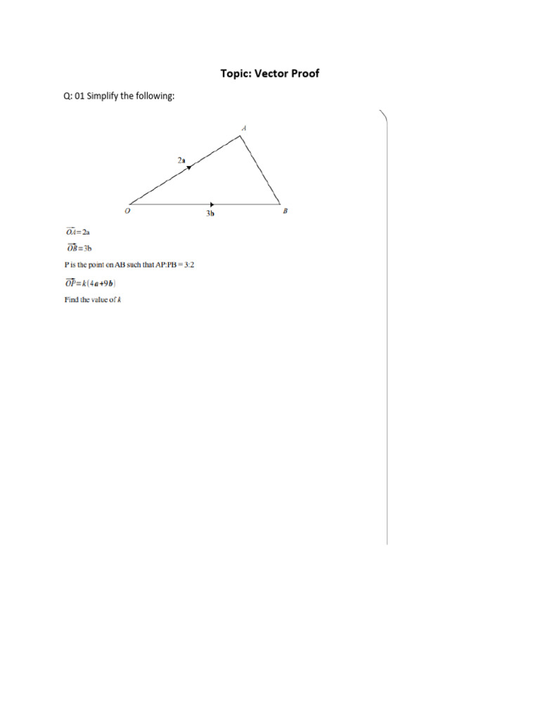 Vector Proof | PDF