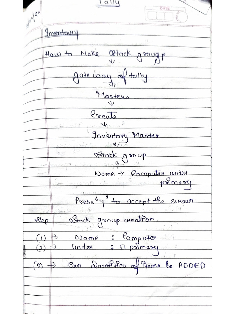 Tally Explanation | PDF