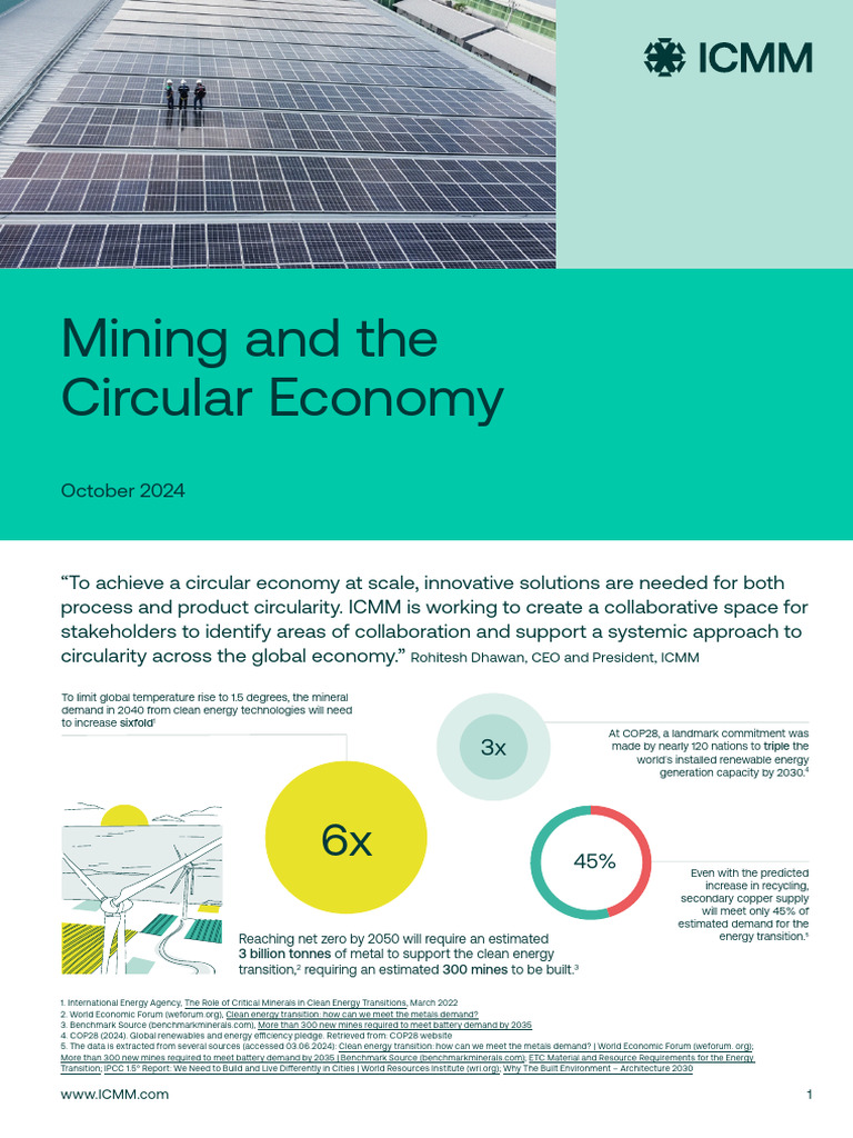 Mining and The Circular Economy | PDF | Recycling | Mining