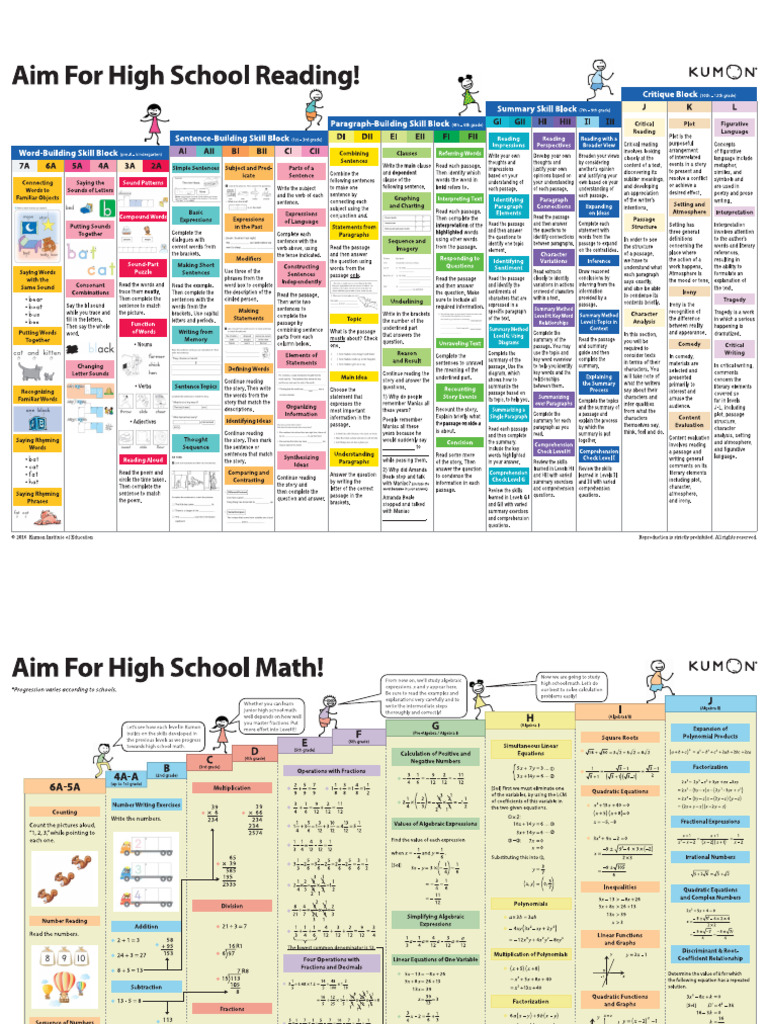Aim For High School Reading and Math | PDF