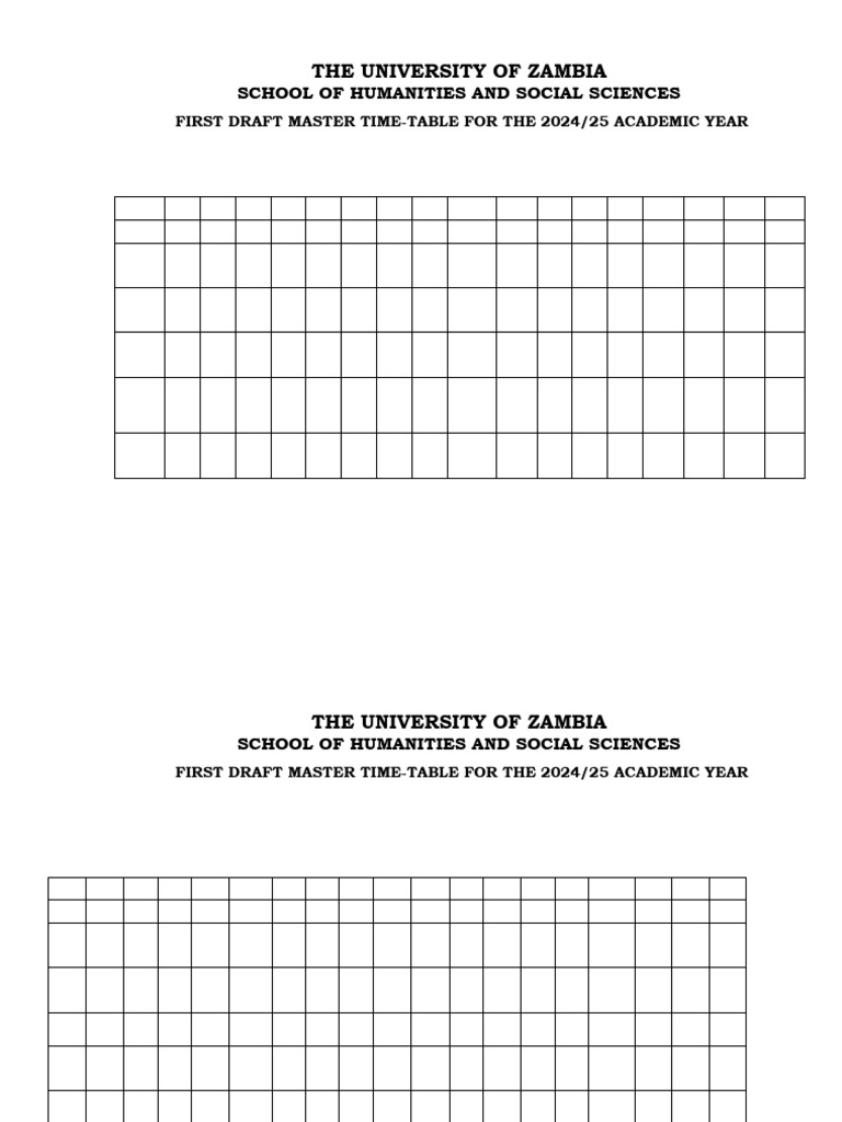 2nd Draft Class Timetable Hss 2024-2025 | PDF