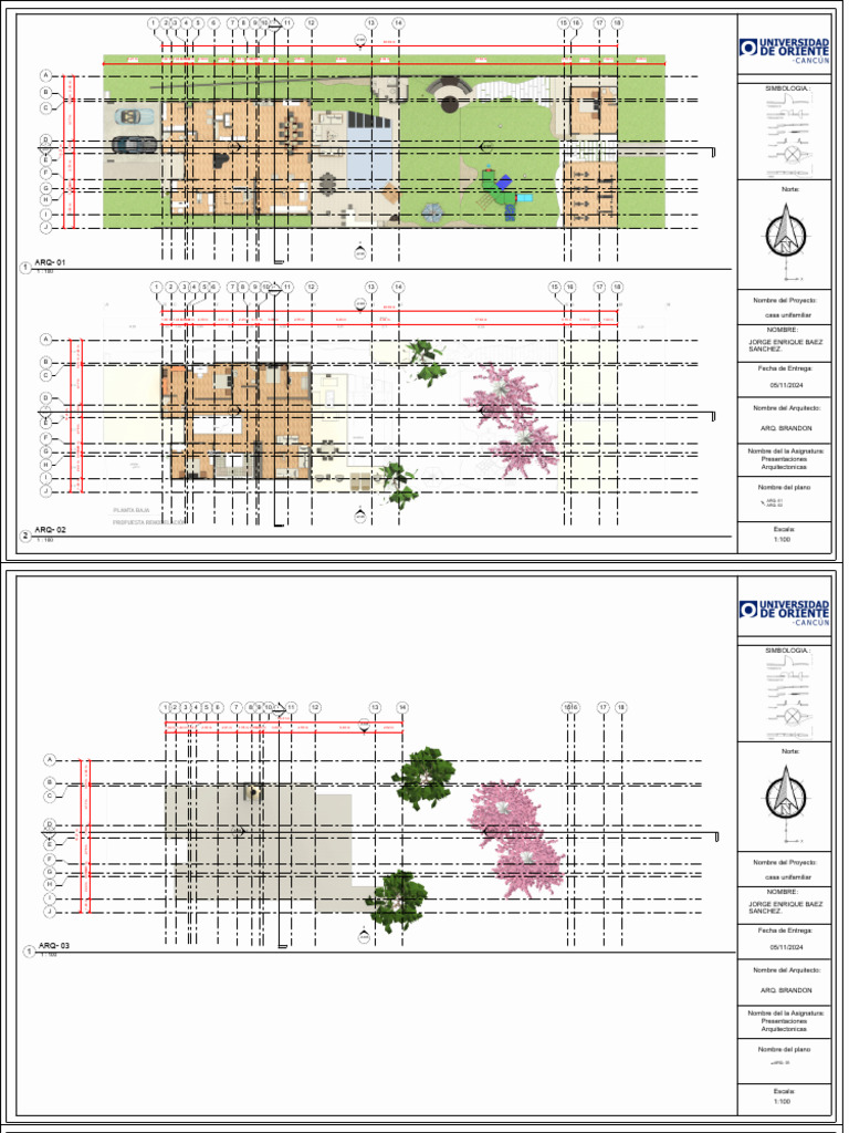 Plano Casa Unifamiliar A105 | PDF