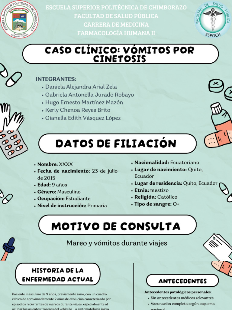 Vómitos por Cinetosis en Niños | PDF | Inyección (medicina) | Vómitos