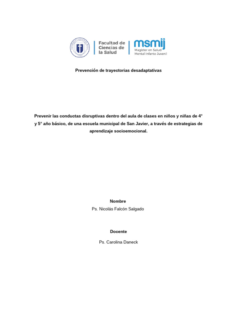 Estrategias Socioemocionales en 4° y 5° Básico | PDF | Autorregulación ...