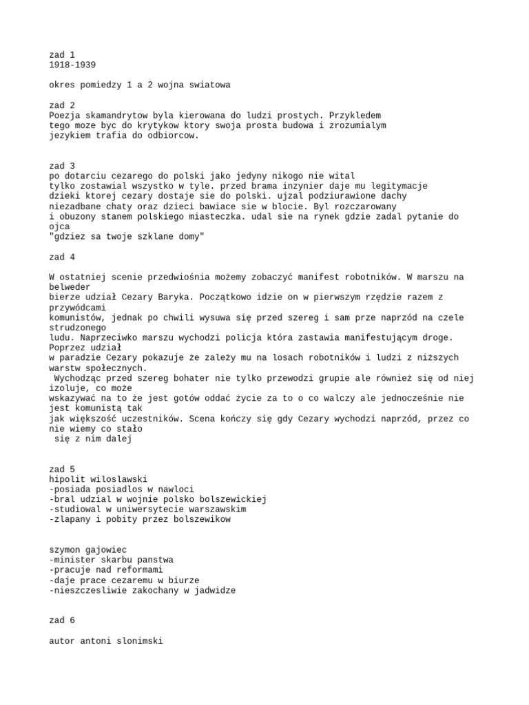 Sprawdzian Z Pol | PDF