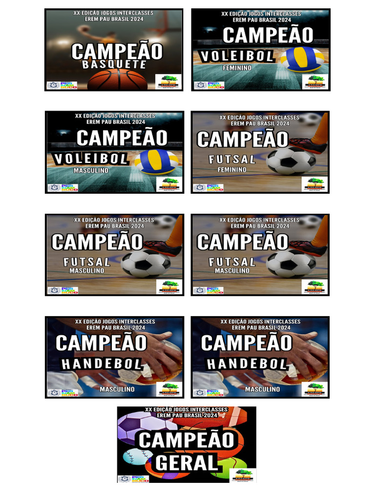 ADESIVO TROFEU INTERCLASSES 2024 | PDF