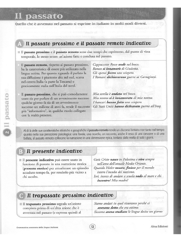 Passato Remoto | PDF