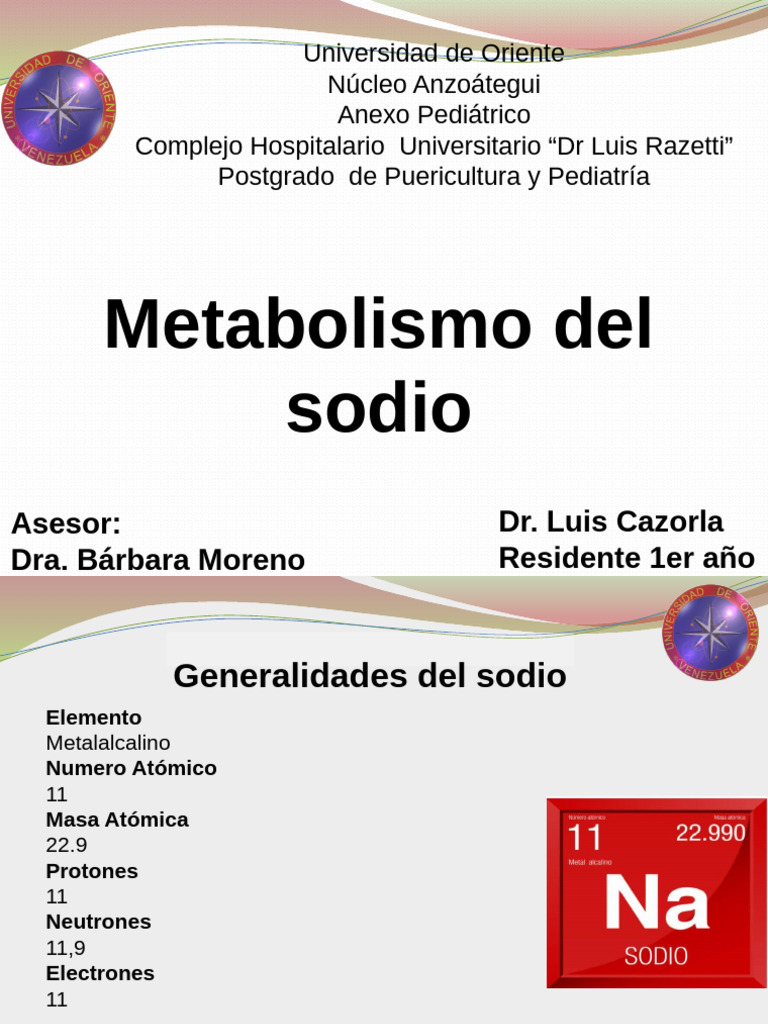 Metabolismo y Manejo de Natremia | PDF | Riñón | Sodio
