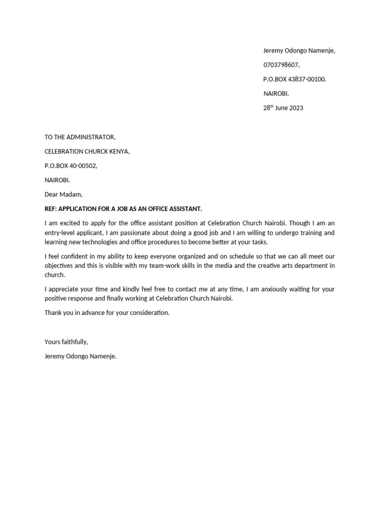 Jeremy Letter 2 | PDF