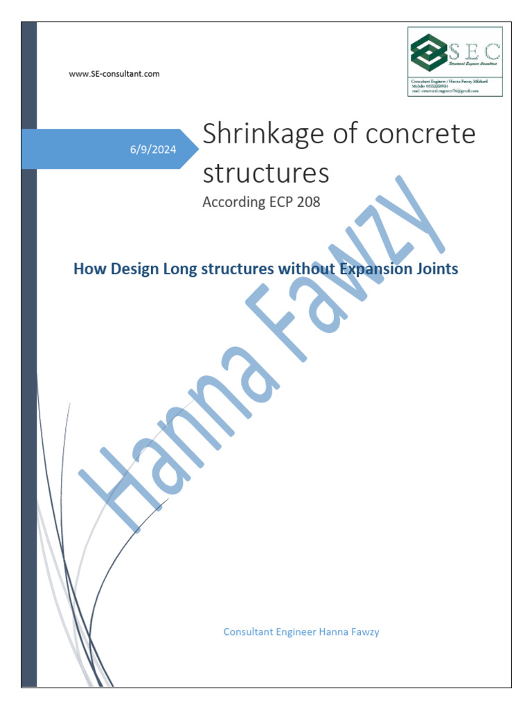 How Design Long structures without Expansion Joints-2 | PDF | Creep ...