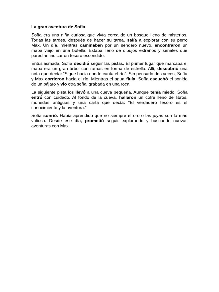 La gran aventura de Sofía y Max | PDF