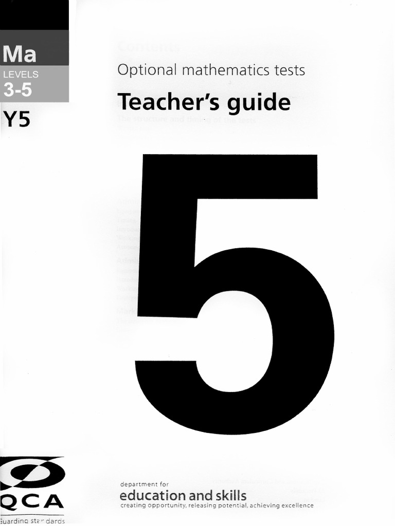 Year 5 2003 Mathematics Test A and B Marking | PDF | Special Education ...