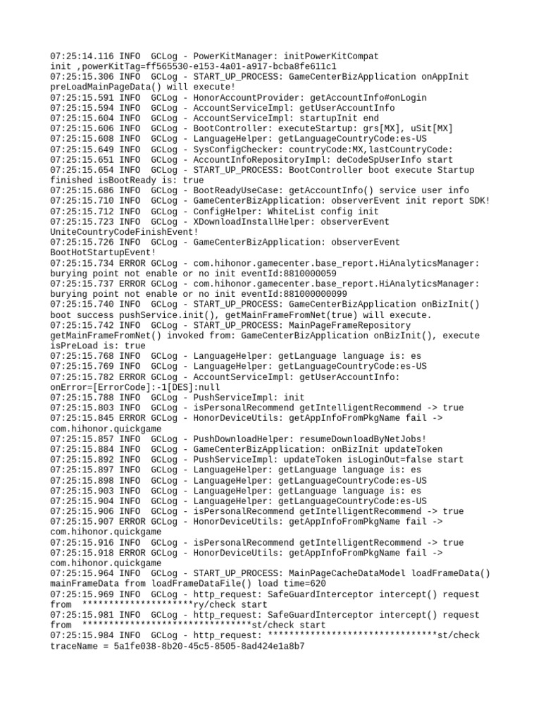 GameCenter Startup Log Analysis | PDF | Internet Standards | Internet ...