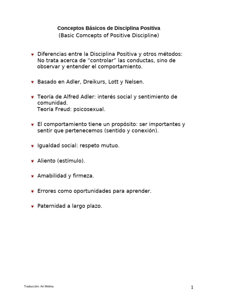 SP-Conceptos Básicos de Disciplina Positiva (Basic Concepts of Positive ...