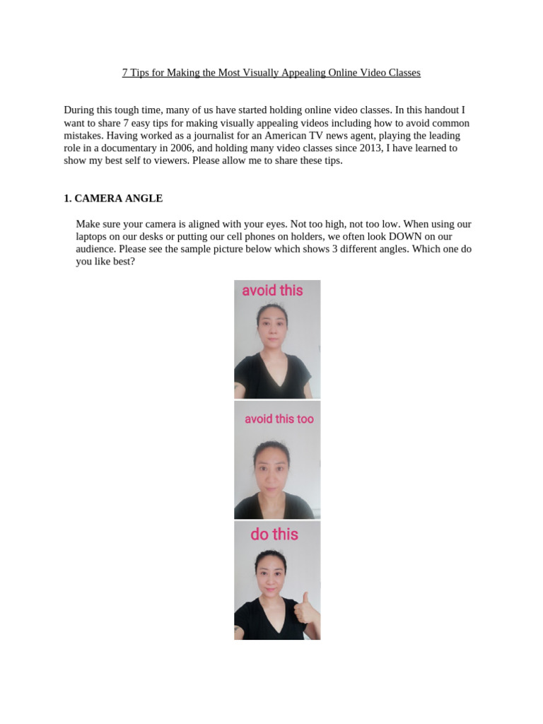 7 Tips for Making the Most Visually Appealing Online Video Classes ...