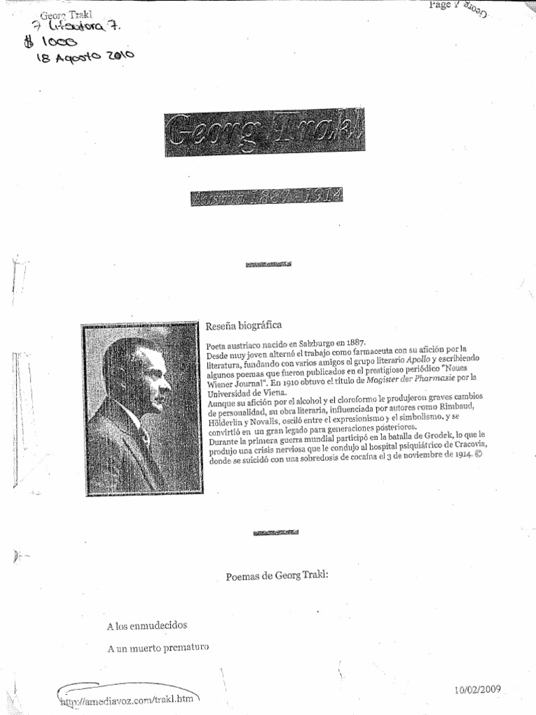 Georg Trakl 2 | PDF