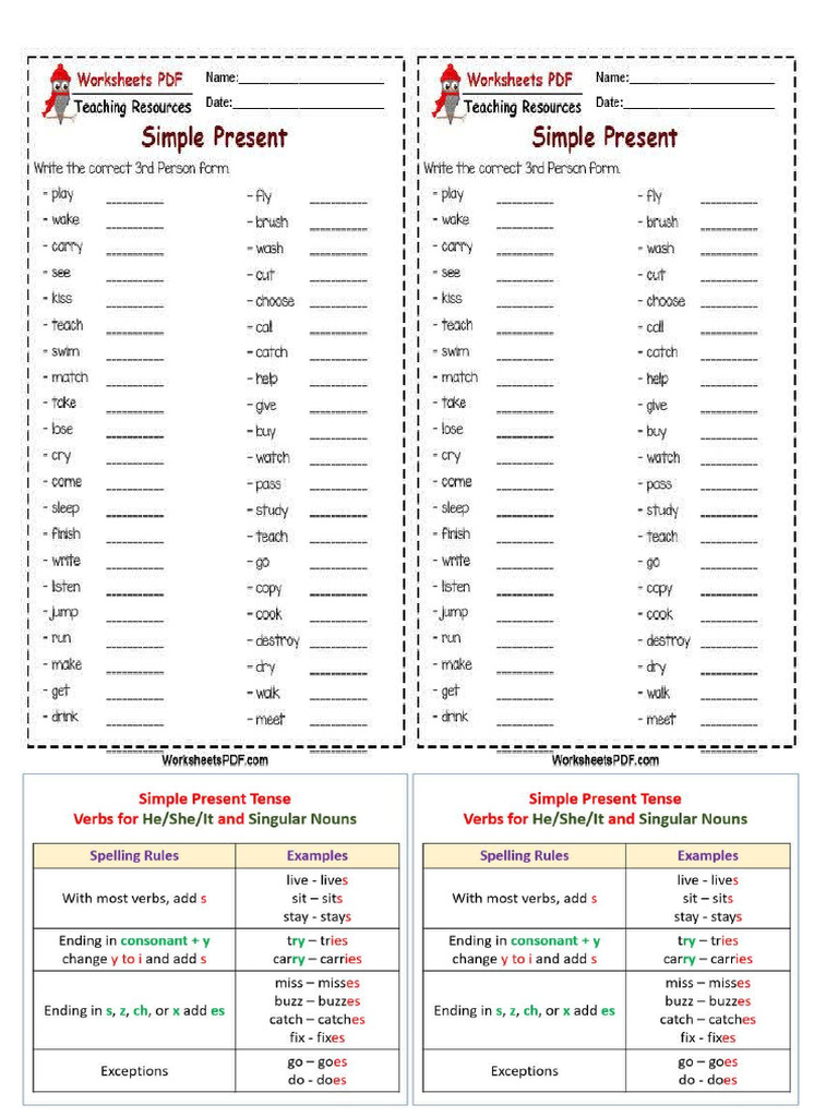 Simple Present 1 2021 | PDF